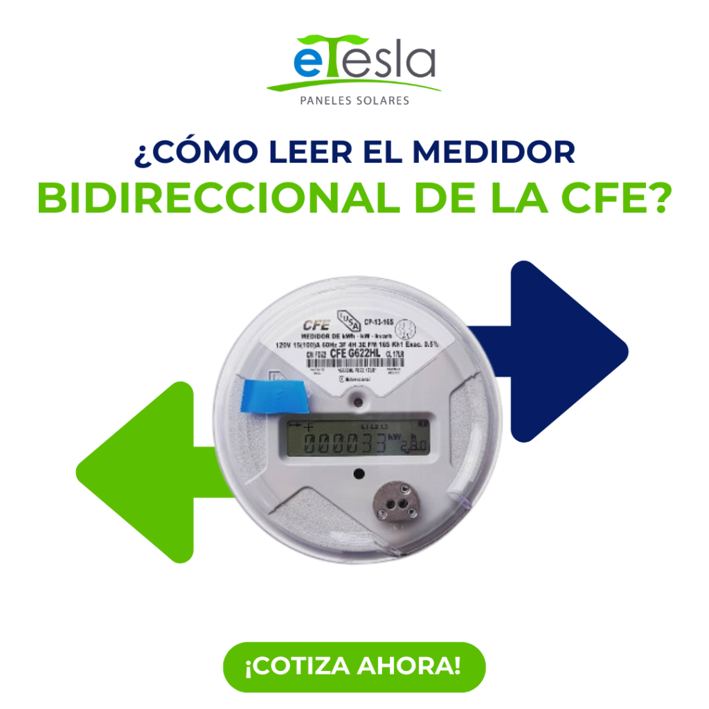 Medidor Bidireccional CFE ¿Qué es? | eTesla